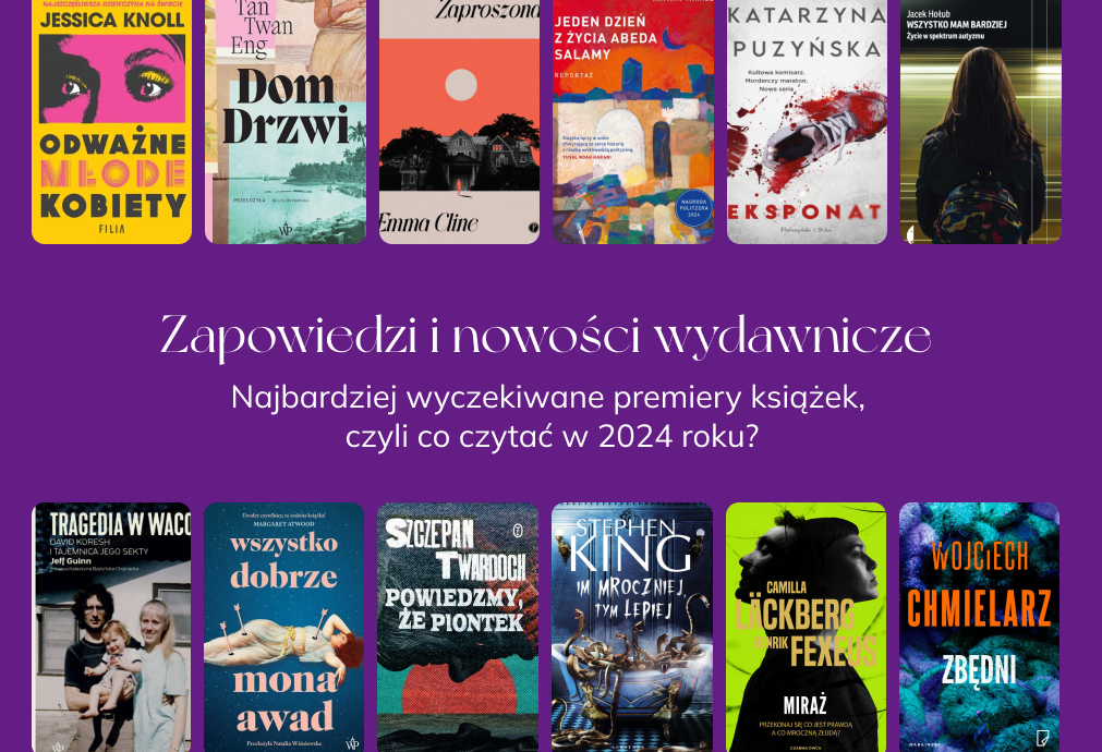 Najważniejsze premiery książek w 2024 roku - zapowiedzi i nowości ...