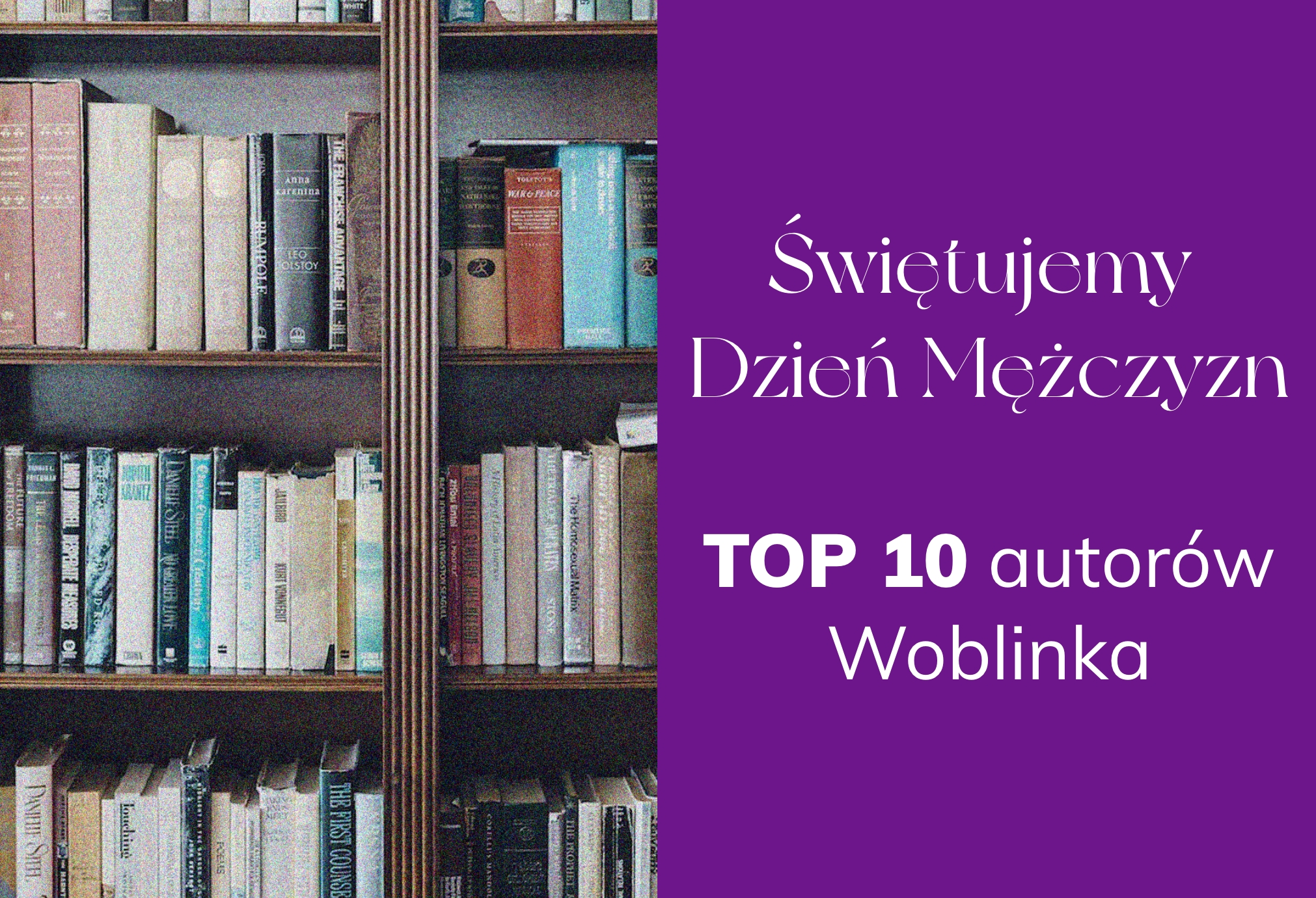 TOP 10 autorów Woblinka. Ranking najlepszych pisarzy - Woblink